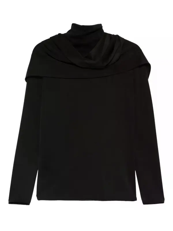 Sú Draped High-neck Top