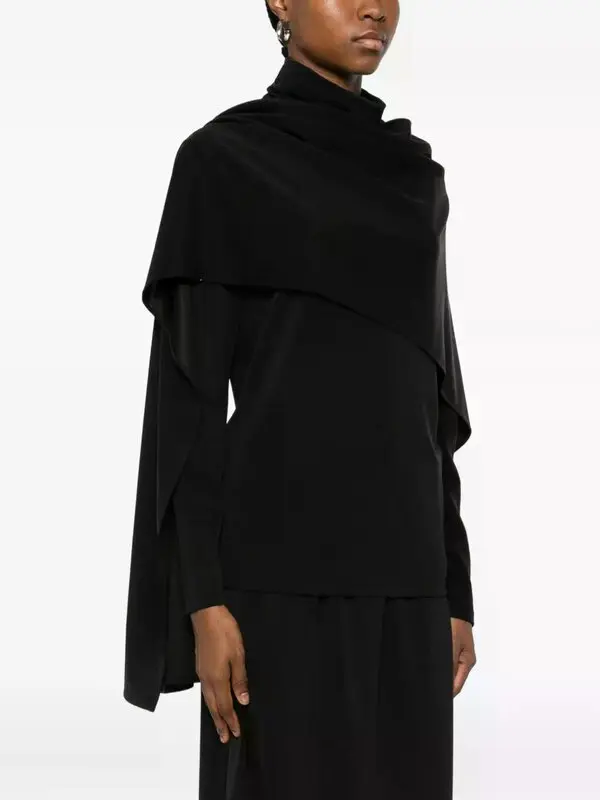 Sú Draped High-neck Top
