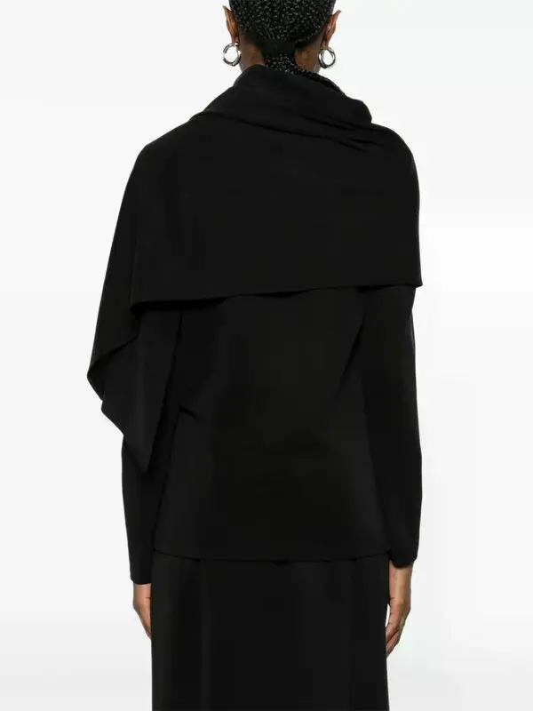 Sú Draped High-neck Top