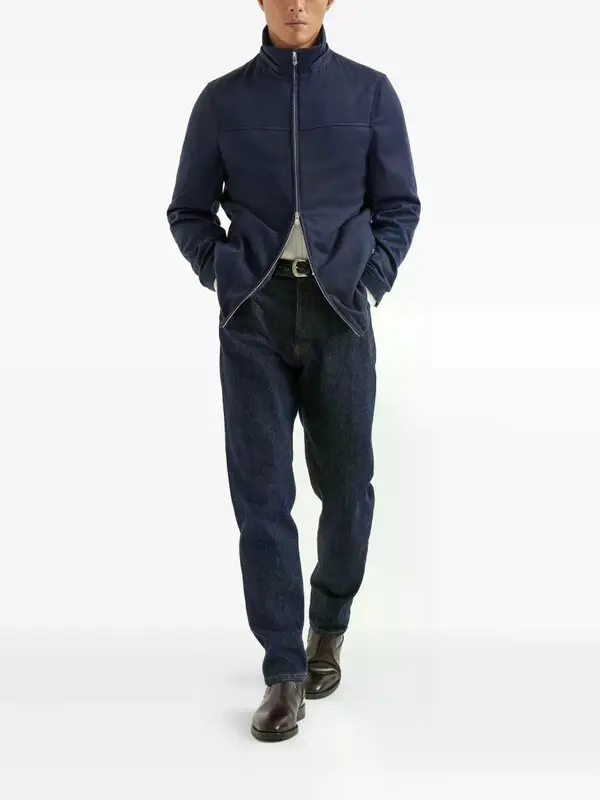 Brunello Cucinelli Hooded Jacket - Blue