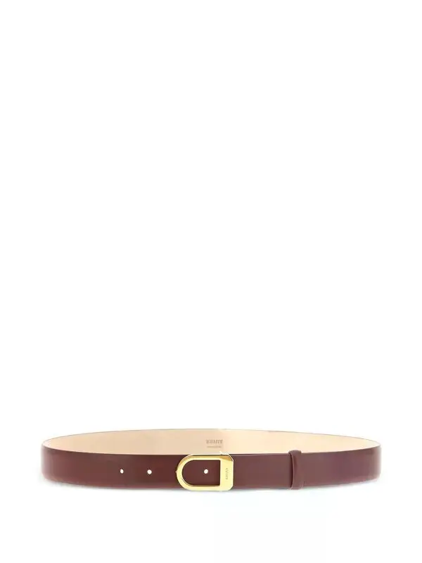 Khaite Smooth Saddle Leather Belt - Brown