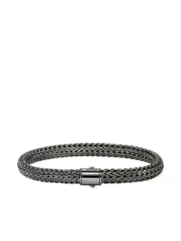 John Hardy Sterling Silver Icon Chain Bracelet - Black