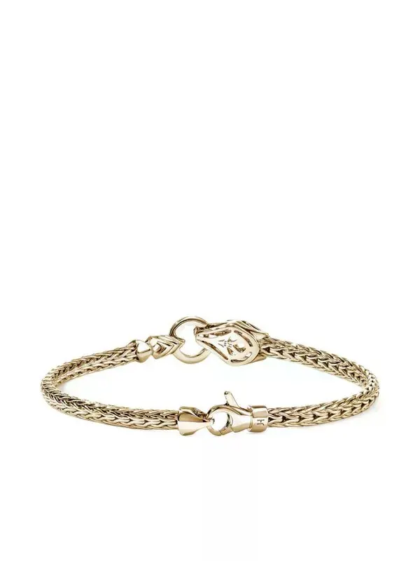 John Hardy 14k Yellow Naga Diamond Bracelet - Gold