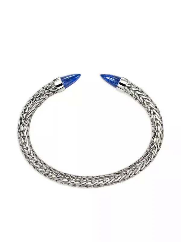 John Hardy Sterling Spear Lapis Lazuli Bracelet - Silver