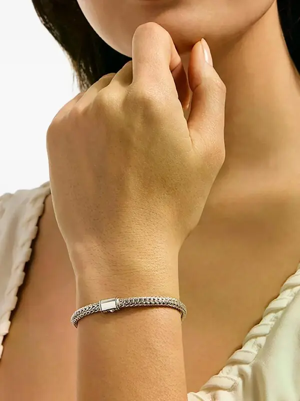 John Hardy Sterling And 14k Yellow Gold Icon Bracelet - Silver