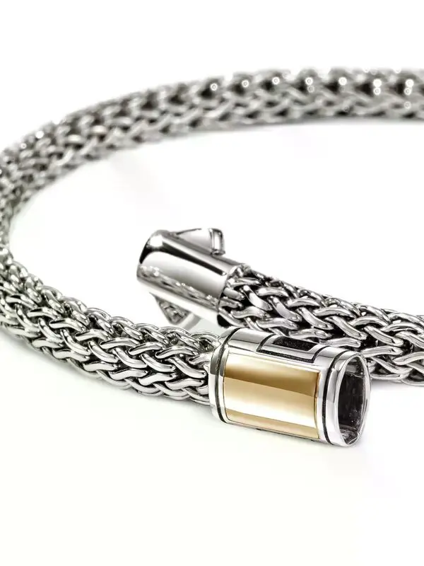John Hardy Sterling And 14k Yellow Gold Icon Bracelet - Silver