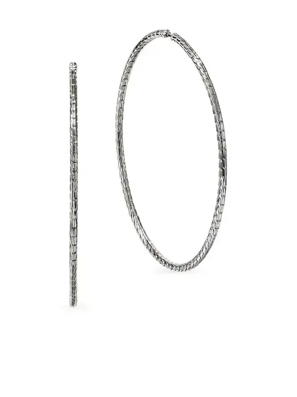 John Hardy Sterling Hoop Earrings