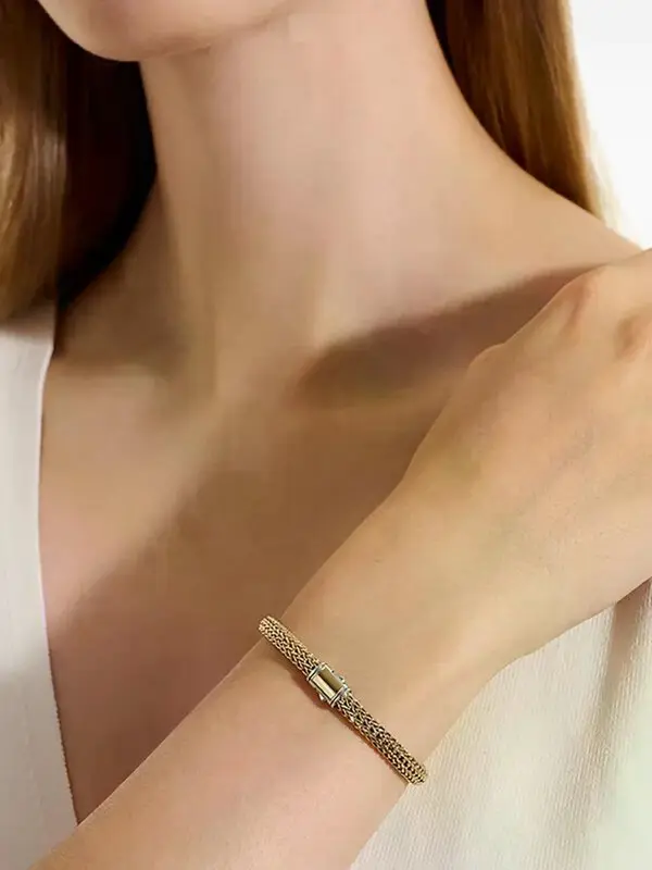 John Hardy 14k Yellow Gold And Sterling Icon Bracelet - Silver