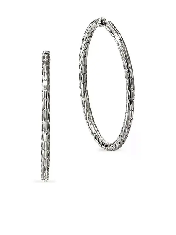 John Hardy Sterling Essential Flex Hoop Earrings