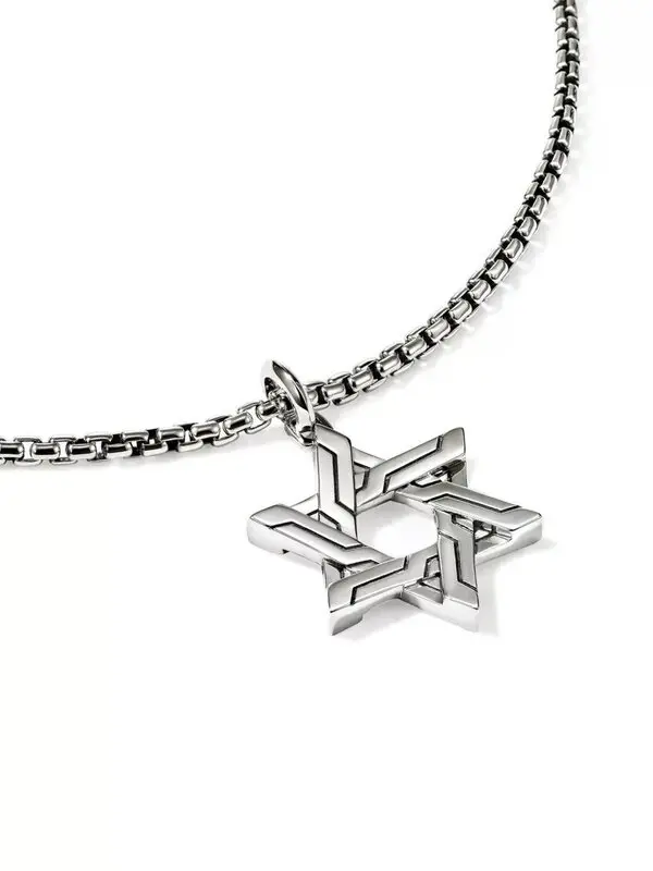 John Hardy Sterling Icon Star Of David Pendant Necklace - Silver