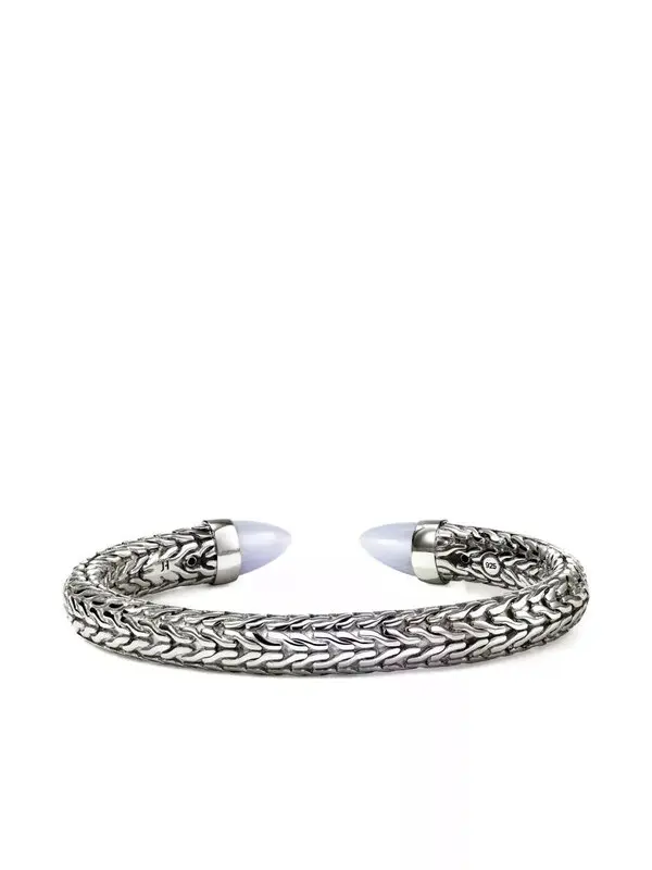 John Hardy Sterling Spear Blue Agate Bracelet - Silver