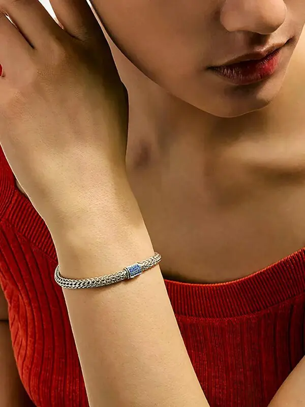John Hardy Sterling Icon Sapphire Bracelet - Silver