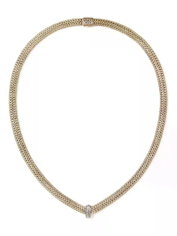 John Hardy 14k Yellow Icon Link Diamond Necklace - Gold