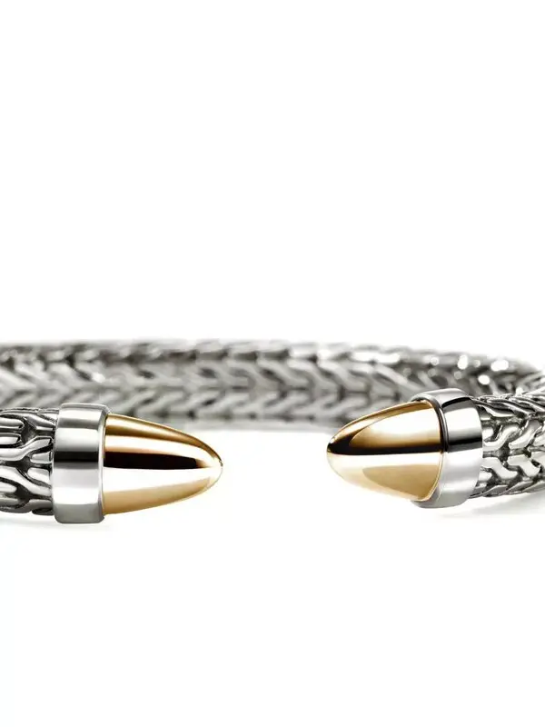 John Hardy Sterling And 14k Yellow Gold Spear Bracelet - Silver