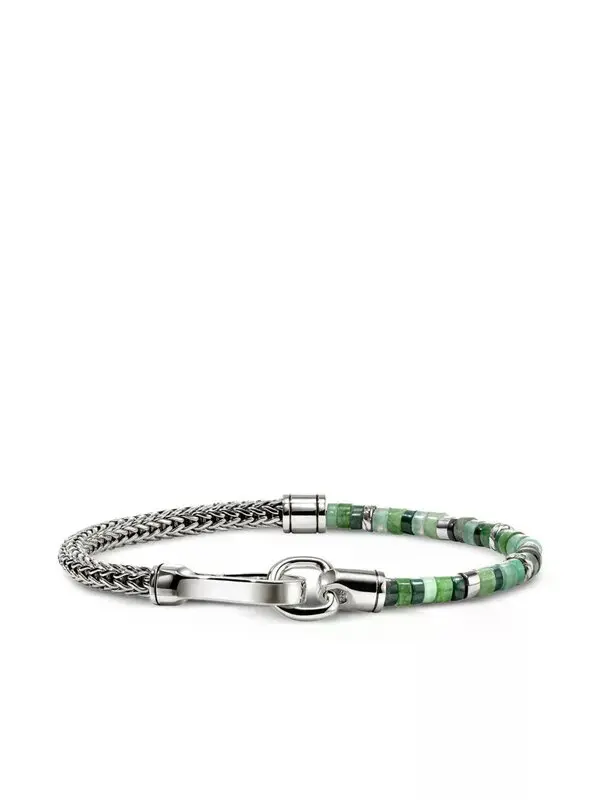 John Hardy Sterling Malachite Chain Bracelet - Silver