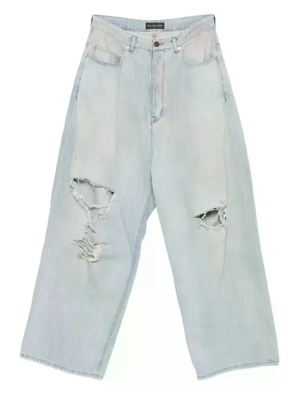 Balenciaga Ripped Detailing Jeans