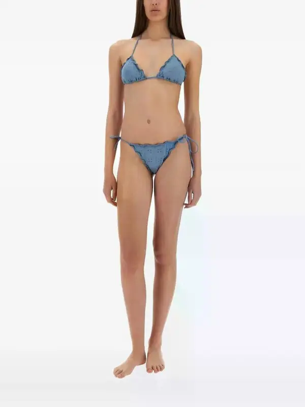 MC2 SAINT BARTH Embroidered Eyelet Bikini Bottom