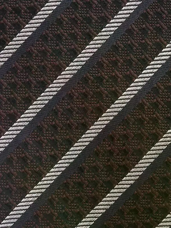 Zegna Striped Silk Tie - Red