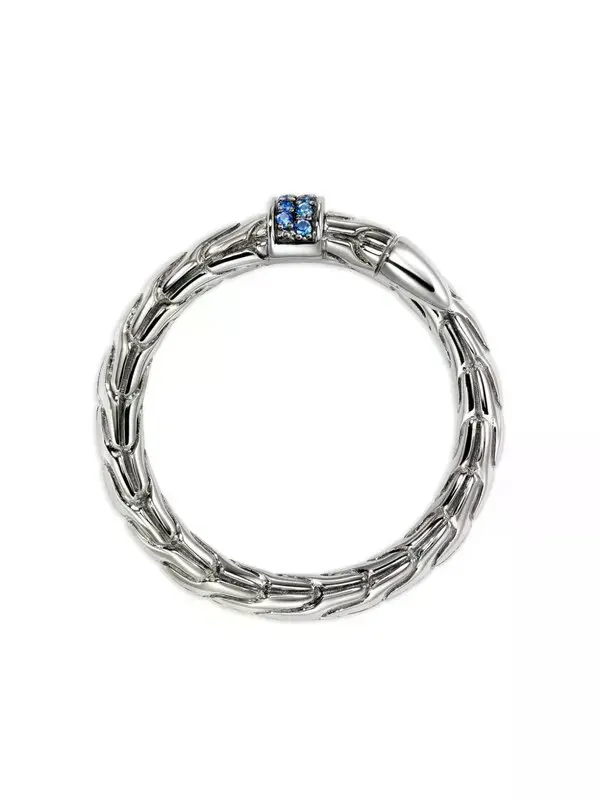 John Hardy Sterling Sapphire Spear Ring - Silver