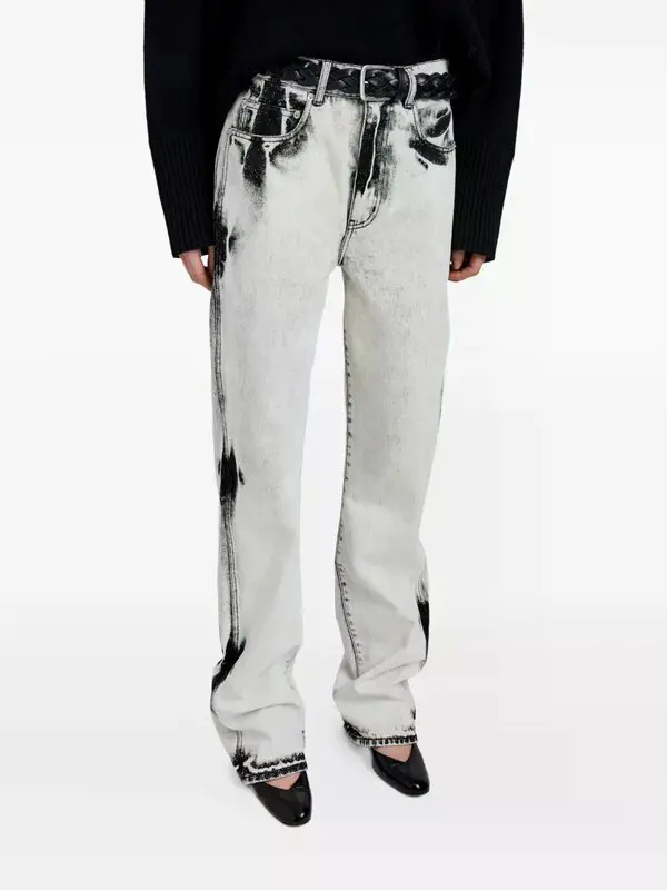 Proenza Schouler Bleached-effect Straight-leg Jeans