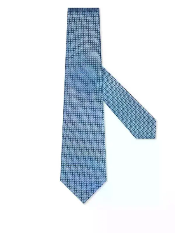 Zegna Silk Jacquard Tie - Blue