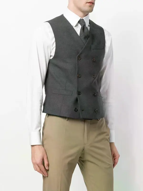 Brunello Cucinelli Double-breasted Virgin Wool Waistcoat