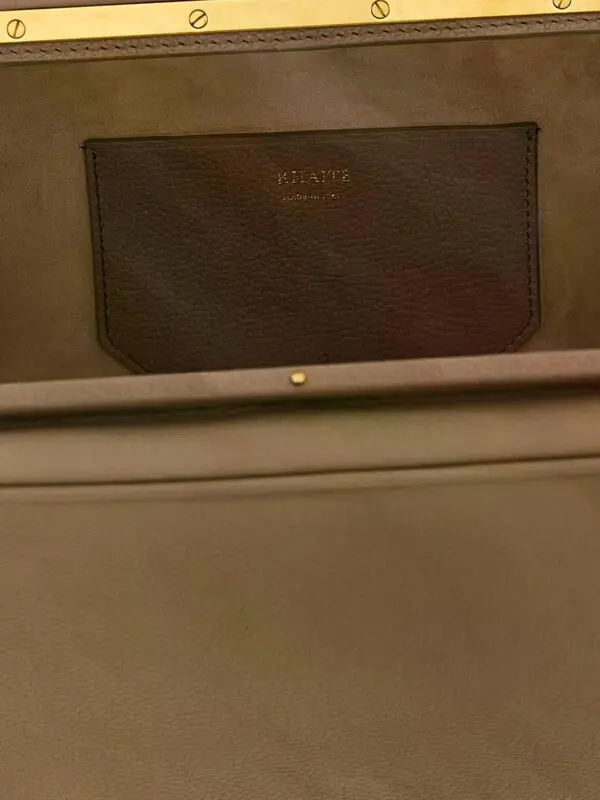 Khaite Embossed Leather Handbag - Neutrals