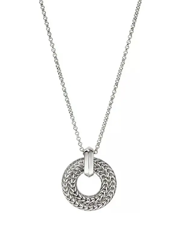 John Hardy Icon Link Diamond Pendant Necklace - Silver