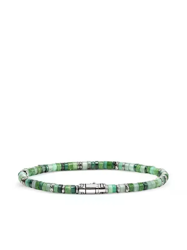 John Hardy Sterling Silver Multi-stone Bracelet - Green