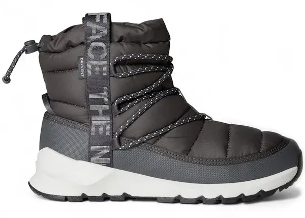 The North Face Thermoball Lace-up Luxe Wp - Anthracite Grey/white Ash