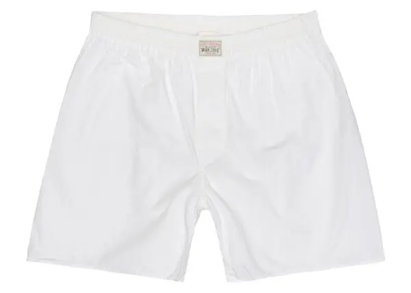 StÜssy X Our Legacy Work Shop Boxer Short - White Poplin
