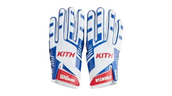 Kith Wilson For The Nfl Receiver Gloves - Blue/white