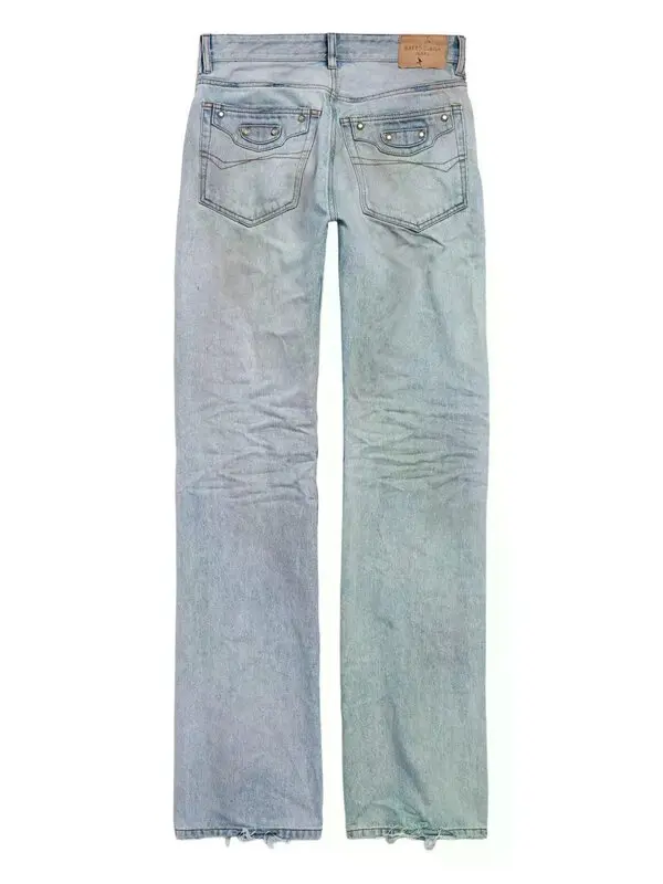 Balenciaga Distressed Straight-leg Jeans