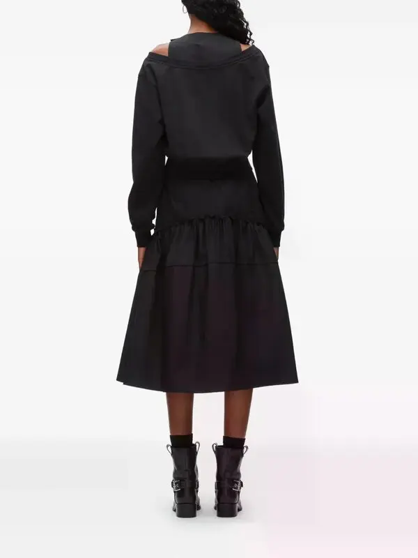 3.1 Phillip Lim Tiered Cold-shoulder Midi Dress