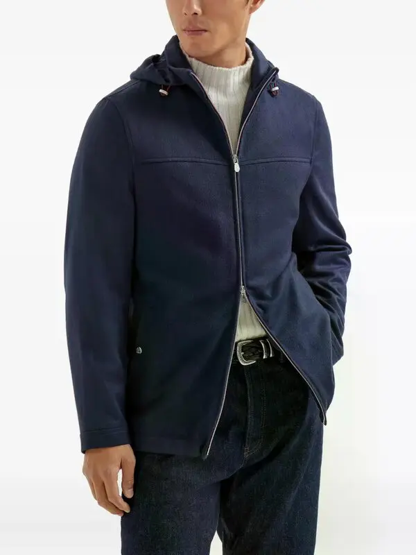 Brunello Cucinelli Zip-up Hooded Jacket