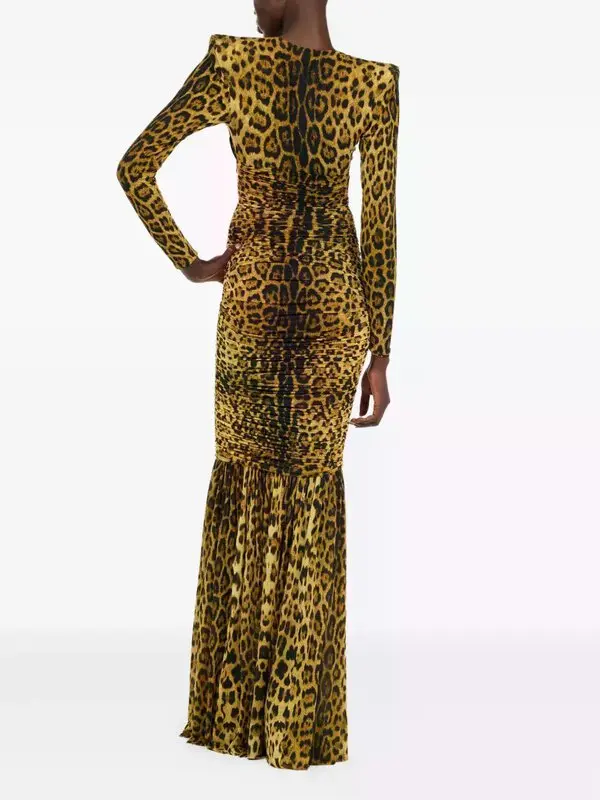 Roberto Cavalli Jaguar-print Maxi Dress