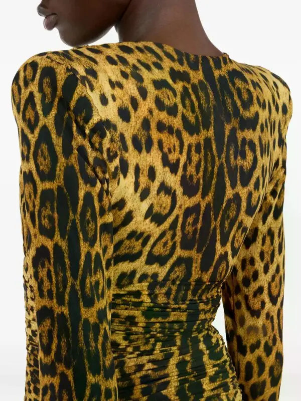 Roberto Cavalli Jaguar-print Maxi Dress