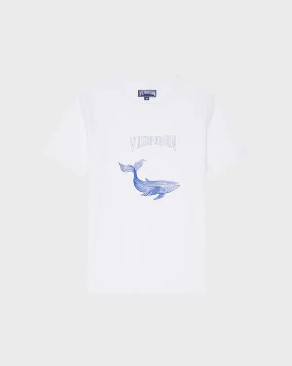 Vilebrequin Organic Cotton Tshirt Whales Tee Shirt Thom - White