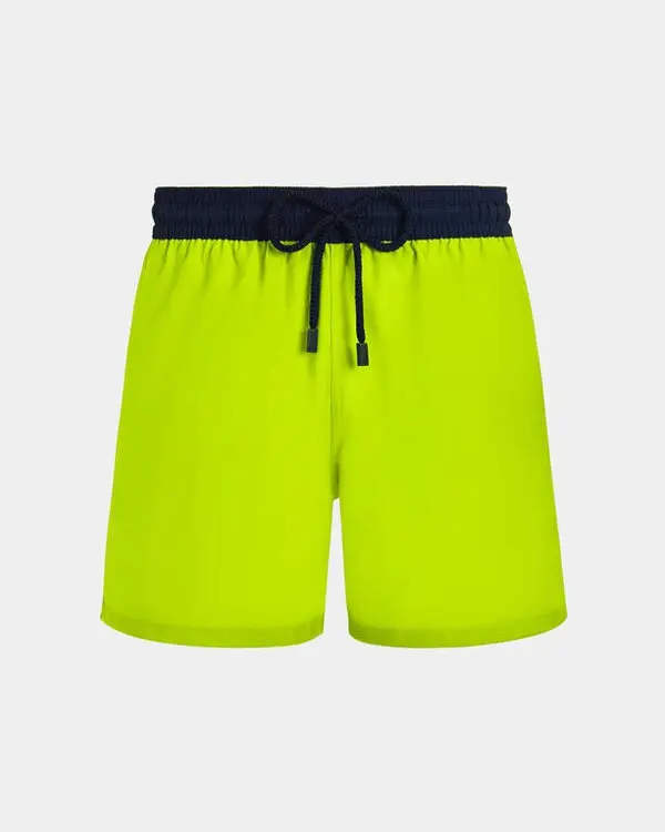 Vilebrequin Ultrafine Wool Swim Shorts Super 120's Mdb Magnus - Green