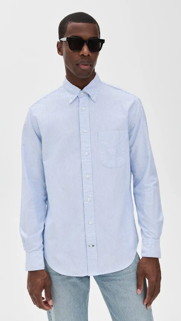 Gitman Bros Striped Classic Oxford Shirt