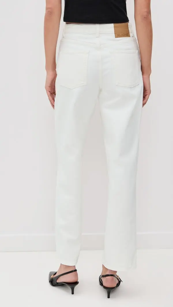 ALIGNE High-rise Straight-leg Jeans