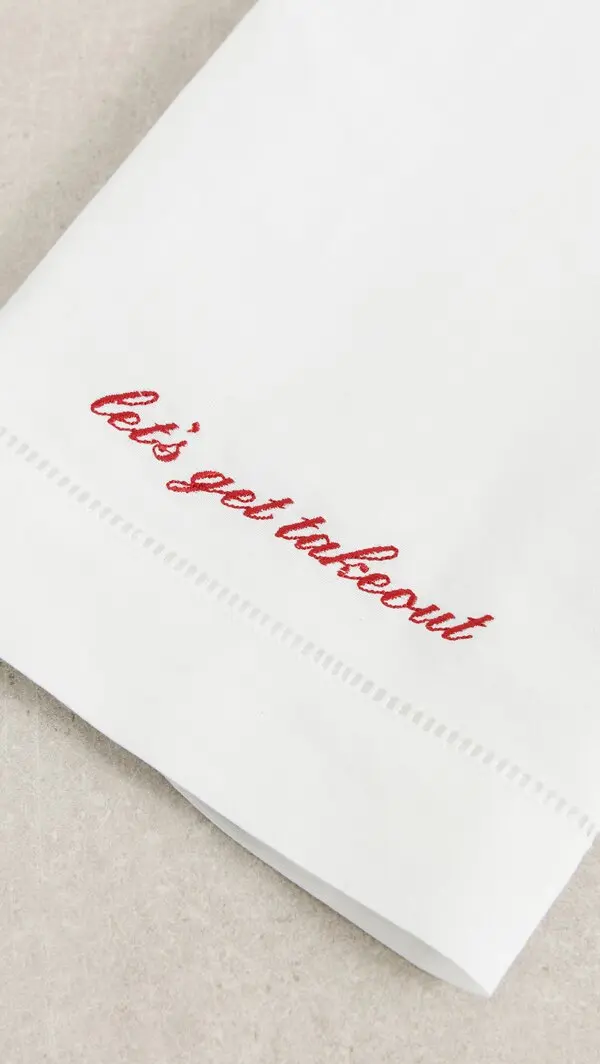 ABBODE Let's Get Takeout Tea Towel