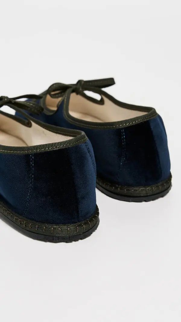 VIBI VENEZIA Brigitte Velvet Mary Jane Flats - Zattere
