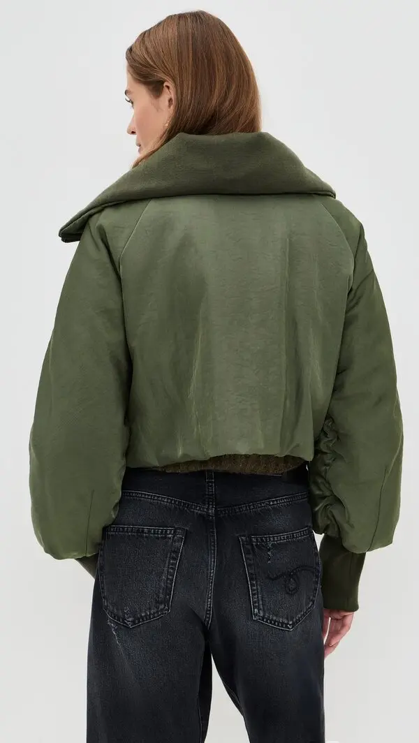 R13 Oversized Padded Flight Jacket