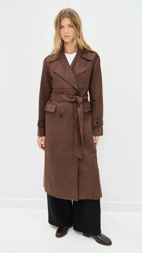4TH & RECKLESS Wallace Faux Suede Coat