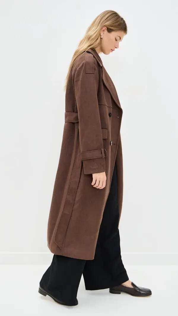 4TH & RECKLESS Wallace Faux Suede Coat
