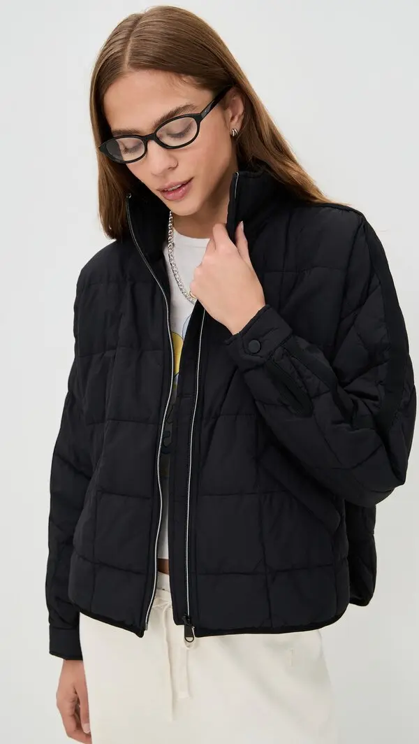 Free People Pippa Packable Puffer Jacket - Black