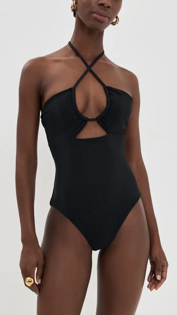 Beach Riot Phoenix One Piece - Black