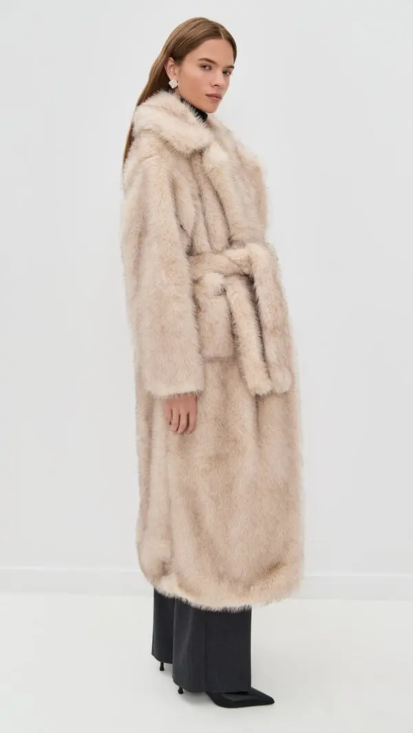 4TH & RECKLESS Schiffer Faux Fur Coat