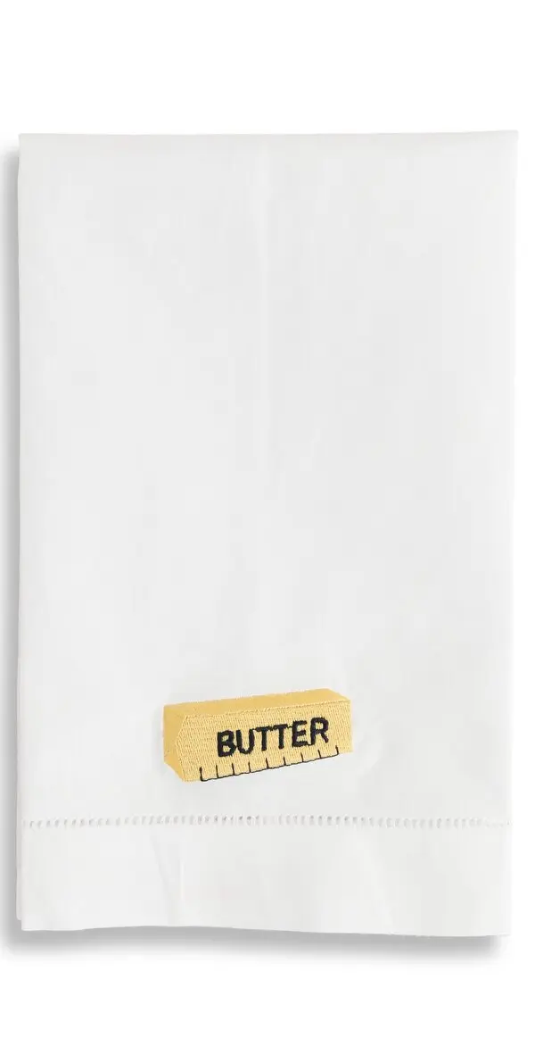ABBODE Butter Tea Towel - White